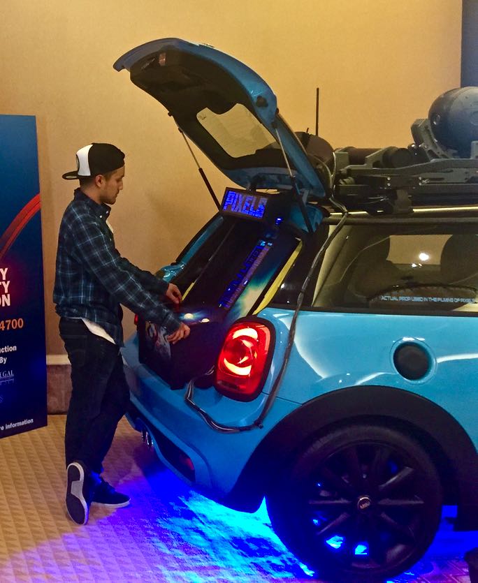 Pixels Arcade Car at CinemaCon | Ultra Productions Website